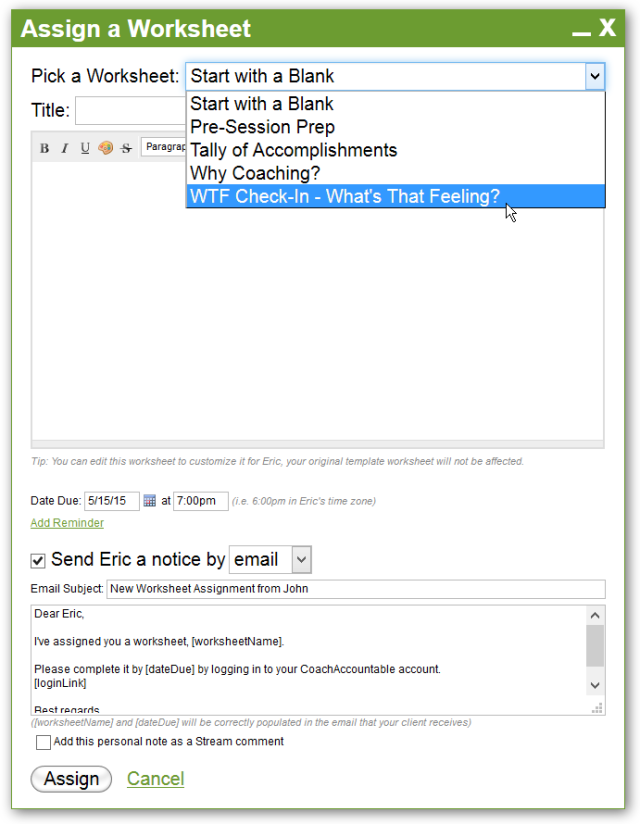 Using Worksheets – The Basics