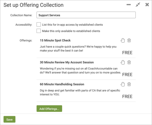 Offering Collections