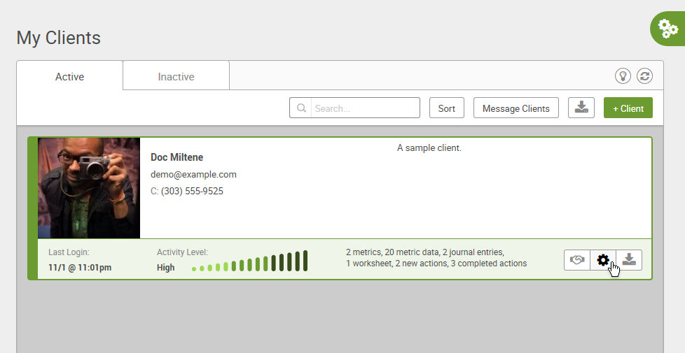 Client-Specific Notification Settings