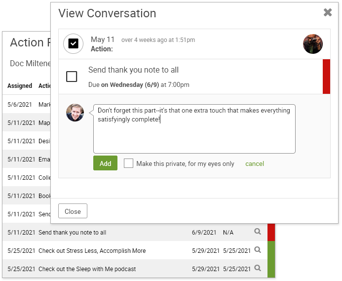 Follow Through Reports
