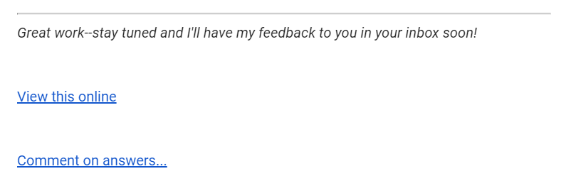 Worksheet Answer Comments